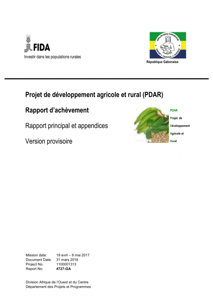 Projet de développement agricole et rural (PDAR) – Terre de culture